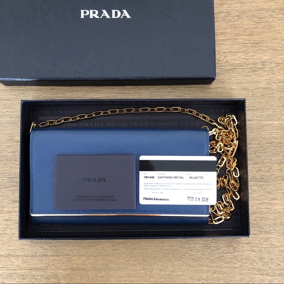 Prada | Bags | Prada Chain Wallet | Poshmark